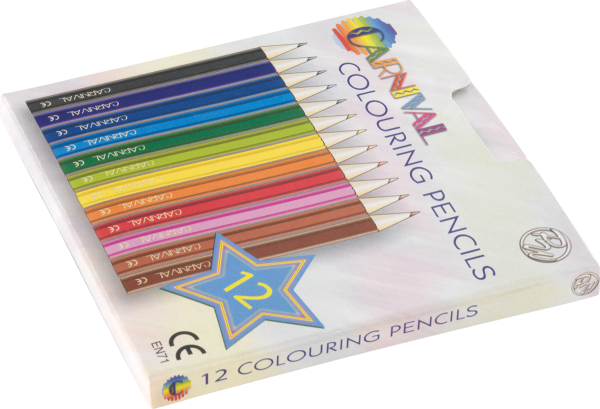 Carnival Colouring Pencils - Half Size 12 Pack | The Pen Warehouse